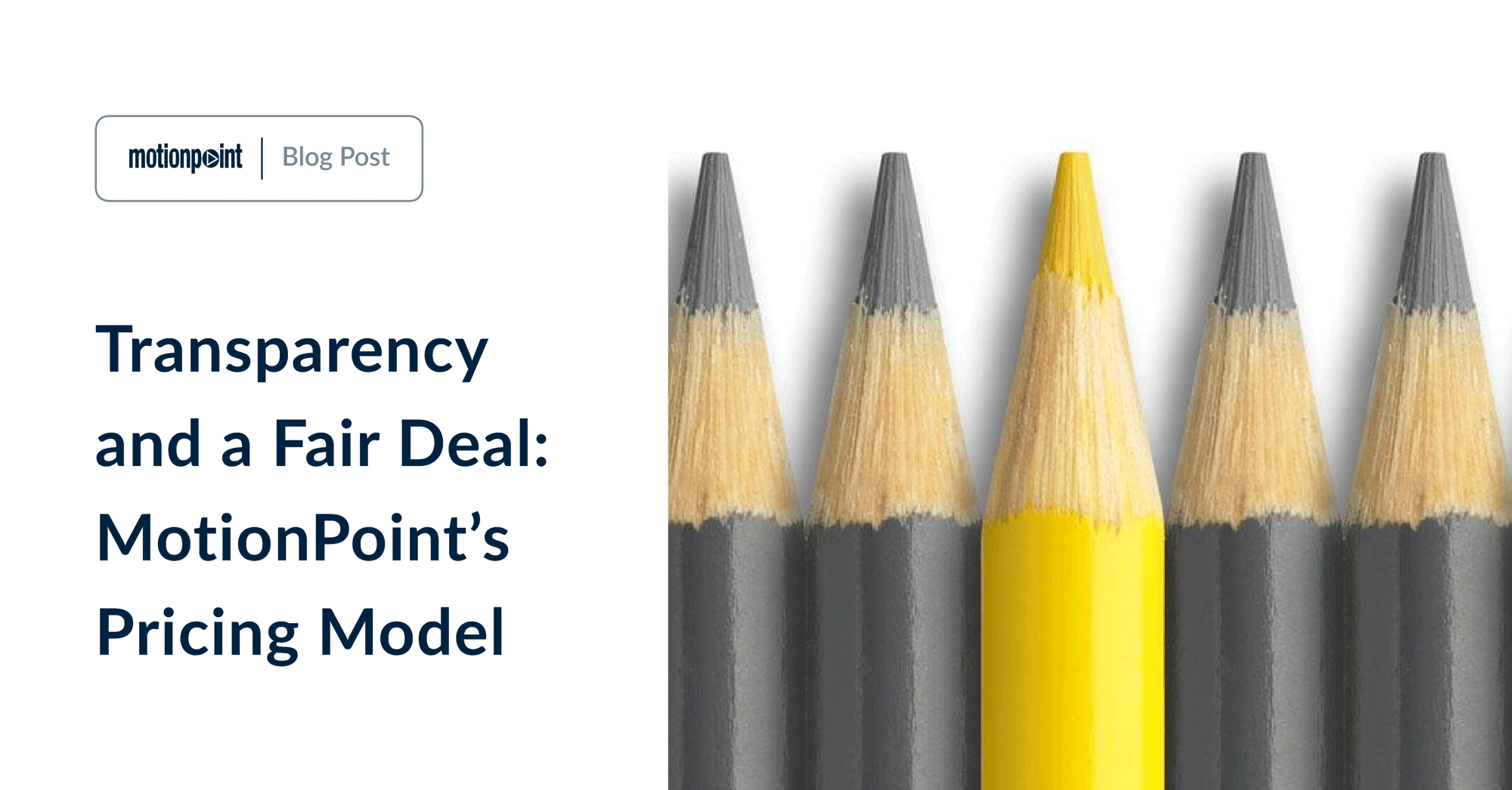 Transparency and a Fair Deal: MotionPoint’s Pricing Model