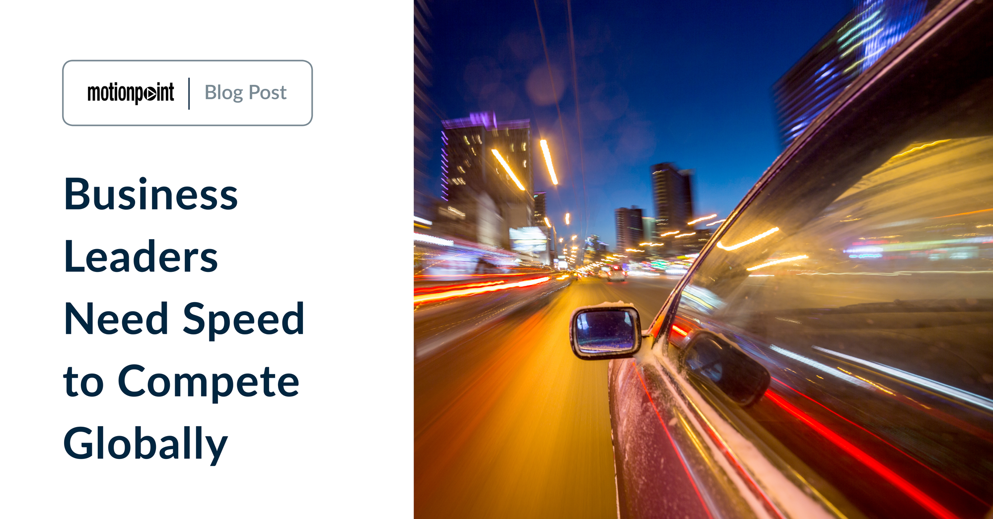 The Importance of Speed for Global Business