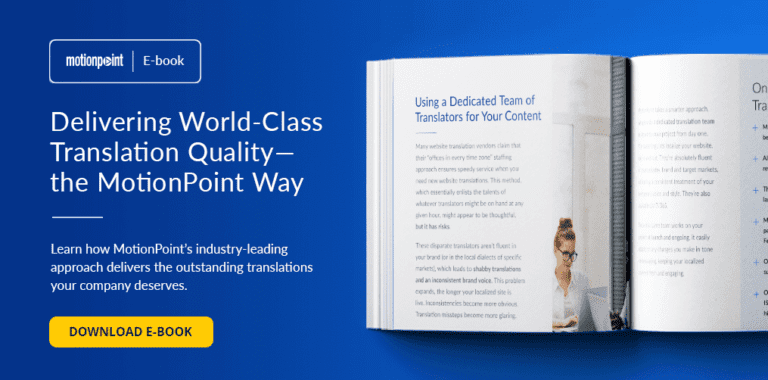 Delivering World-Class Translation Quality— the MotionPoint Way
