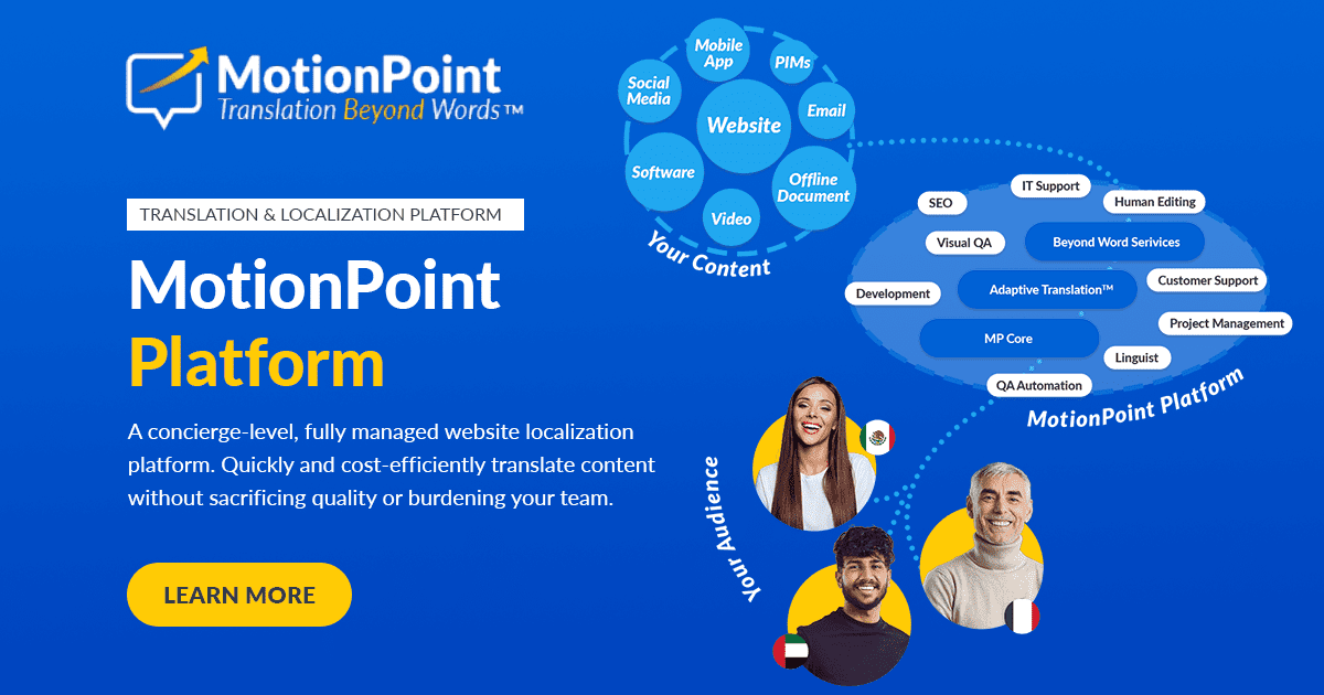 Website Localization Solutions | Hands-Off Translation Technology | MotionPoint
