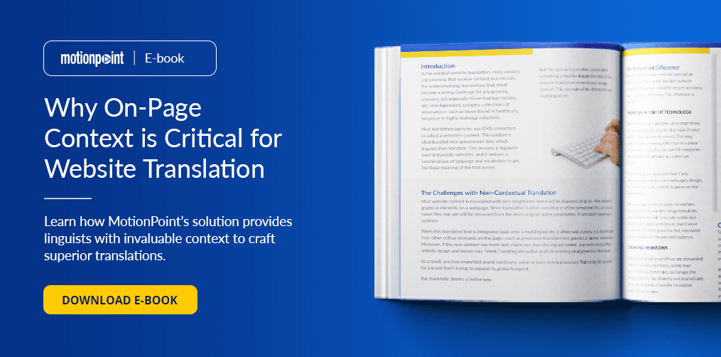 Why On-Page Context is Critical for Website Translation