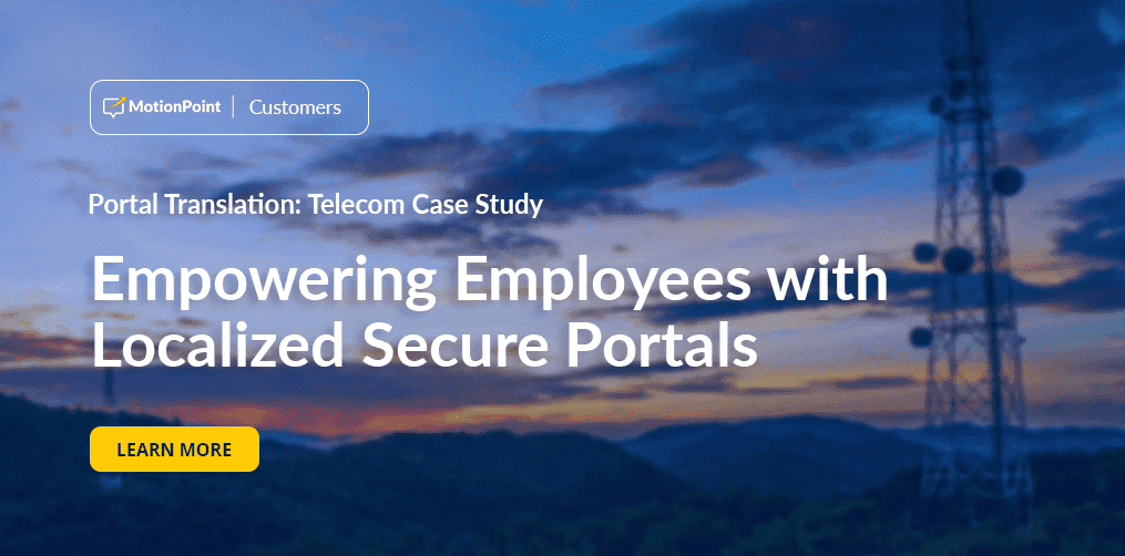 Web Portal Translation for the Telecommunications Industry