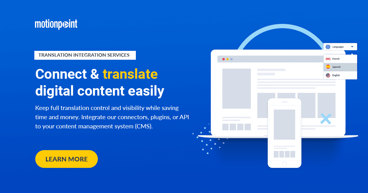 CMS Connectors | CMS Translation Integration | MotionPoint
