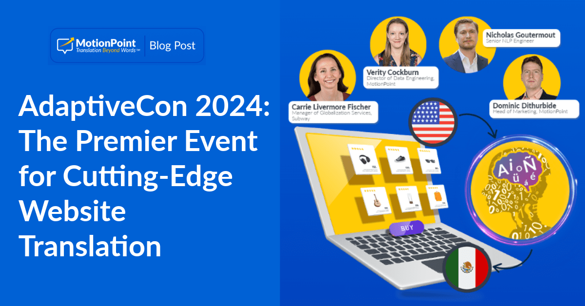 AdaptiveCon 2024 - Free Virtual Event on Website Translation Technology