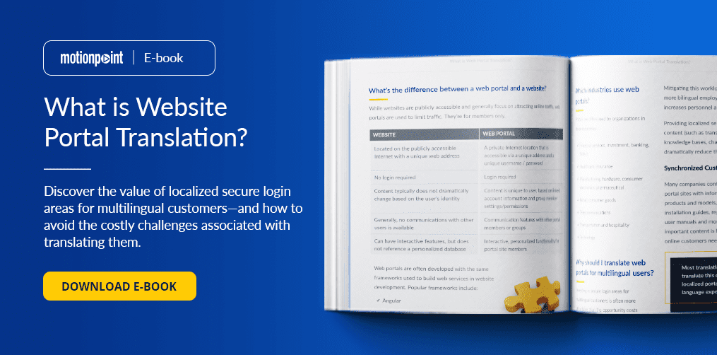 What is Website Portal Translation?
