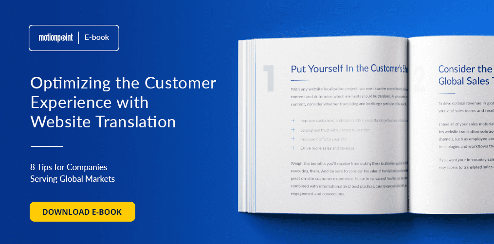 Website Translation and the Customer Experience