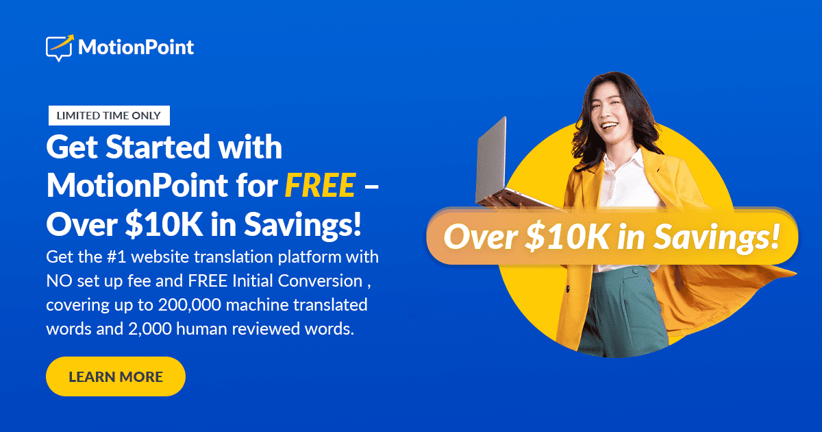 Get Started with Website Translation for Free | MotionPoint