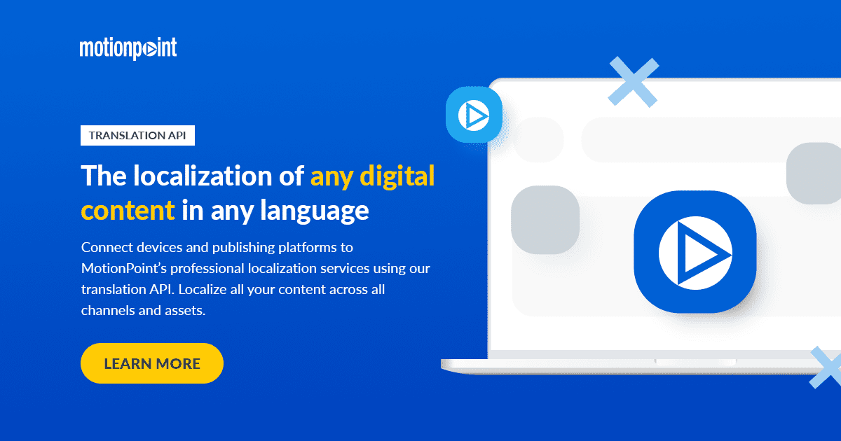 Translation API | MotionPoint