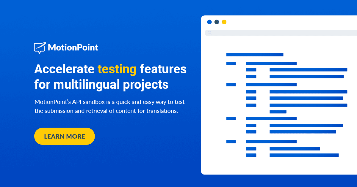 Test Translation API | MotionPoint