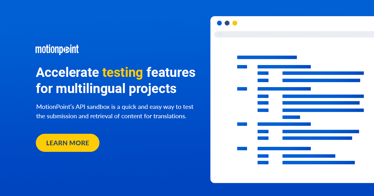 Translation API Sandbox | MotionPoint