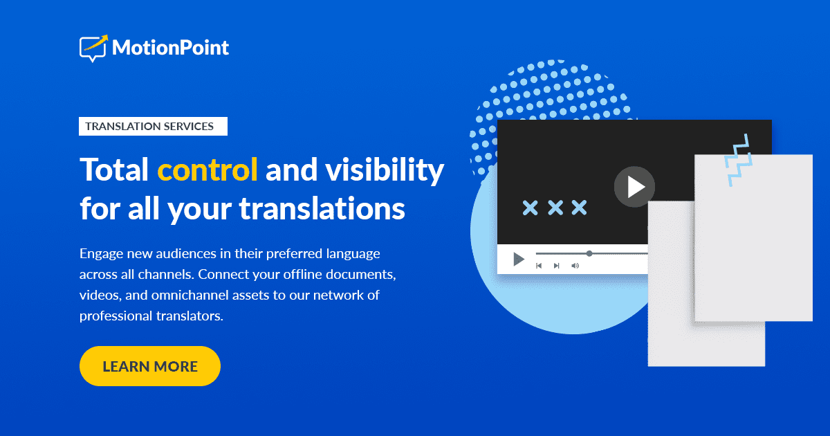 Translation Services | Documents, Videos, DTP | MotionPoint
